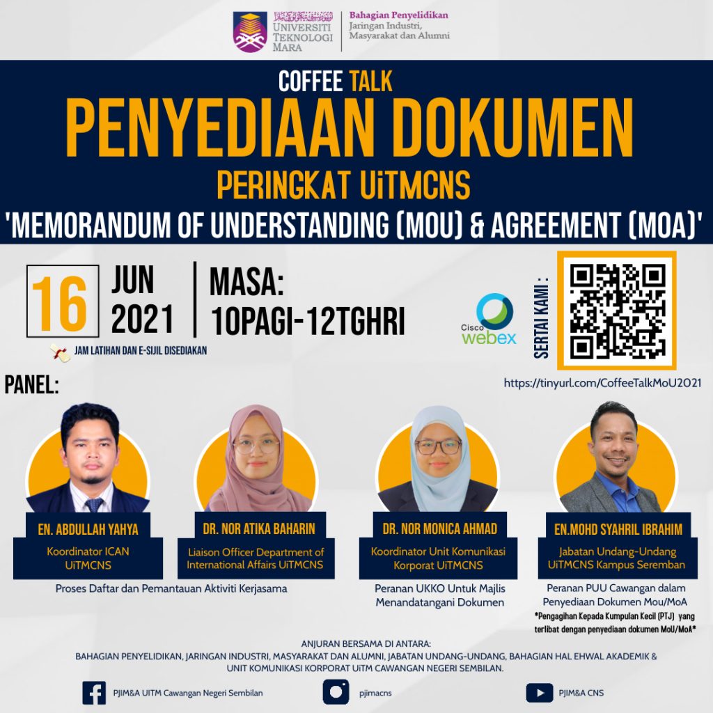 Penyediaan Dokumen ‘Memorandum Of Understanding(MoU) & Agreement (MoA ...