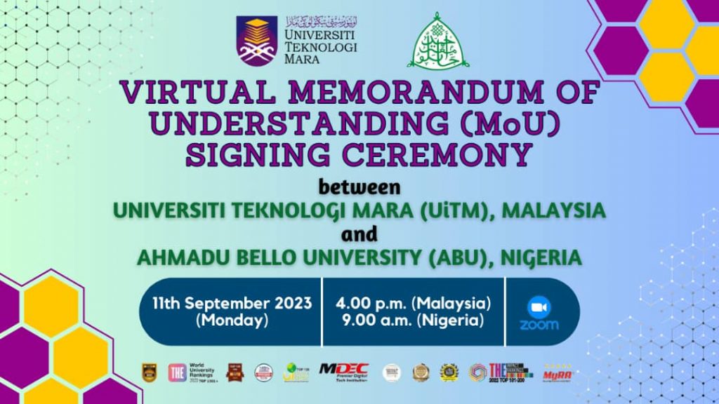 Majlis Menandatangani Memorandum Persefahaman (MoU) antara Universiti ...