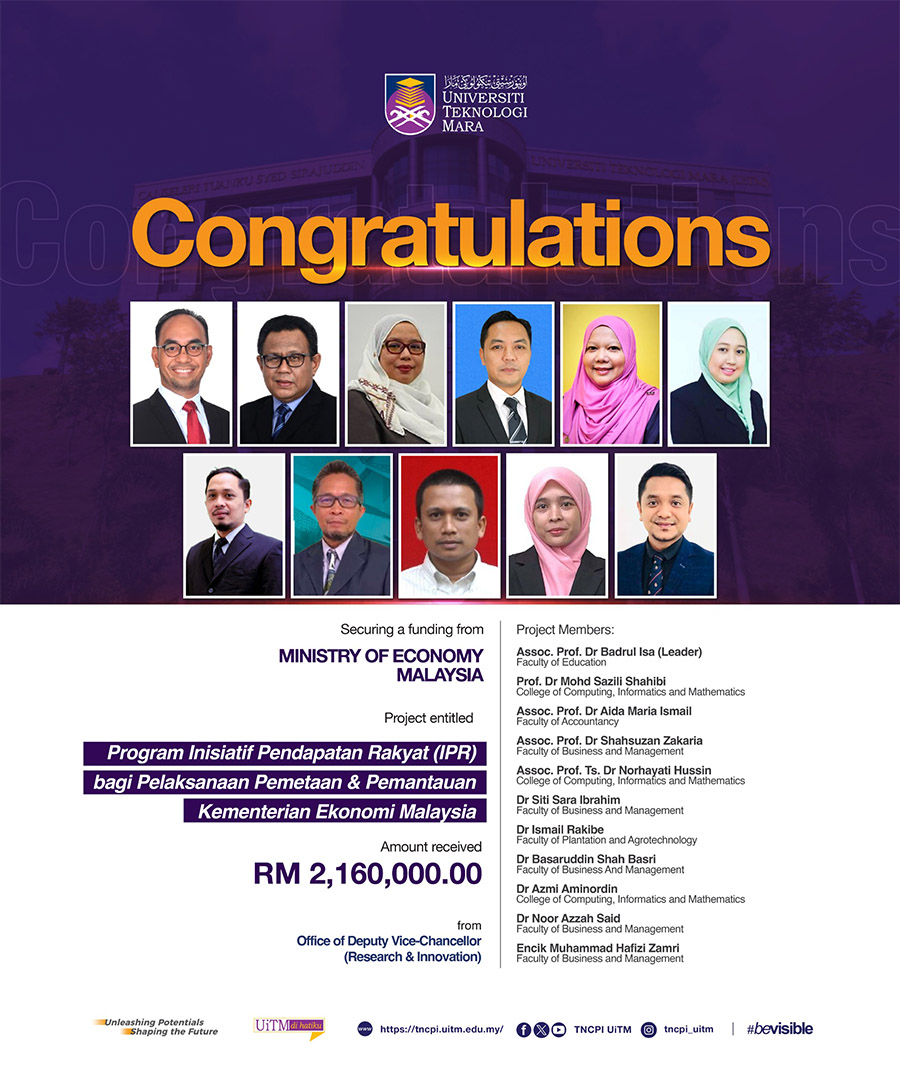 UiTM researchers Secure RM 2.16 Million Funding for Ground-breaking ...