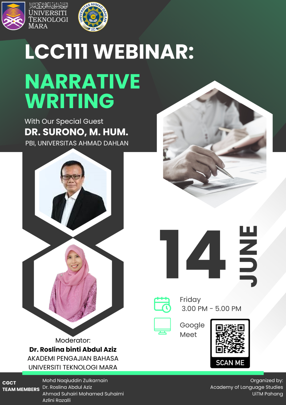 LCC111 WEBINAR: NARRATIVE WRITING – A Collaborative Teaching Session by ...