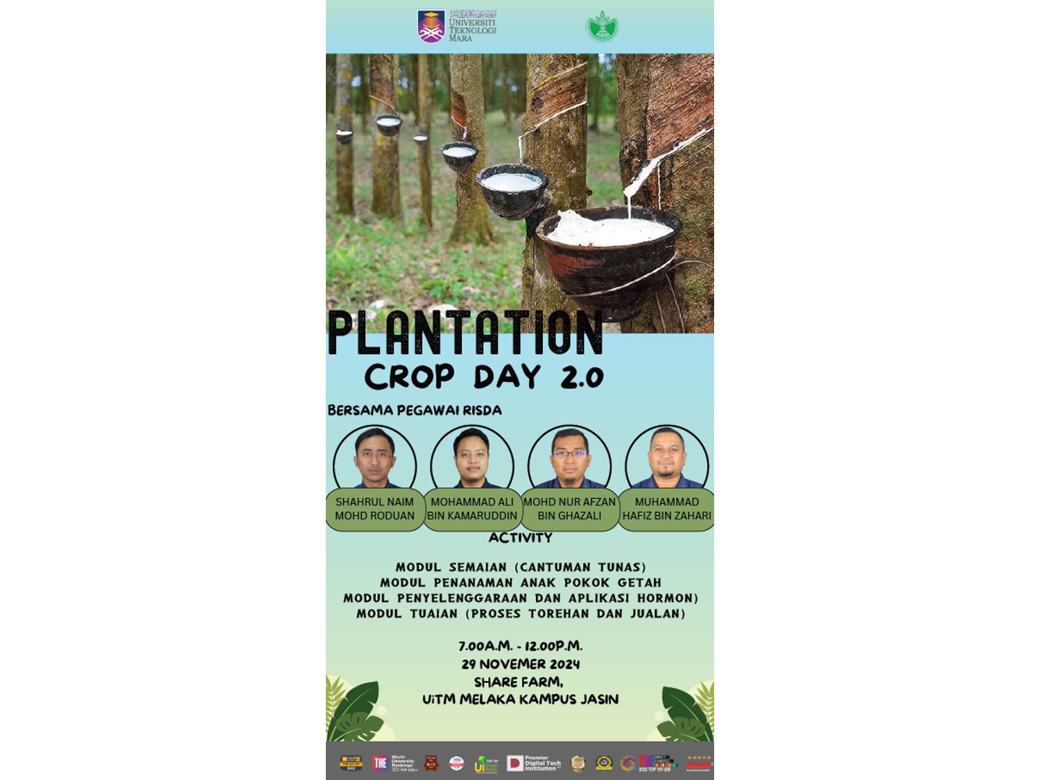 Plantation Crop Day 2.0 at Faculty of Plantation and Agrotechnology ...