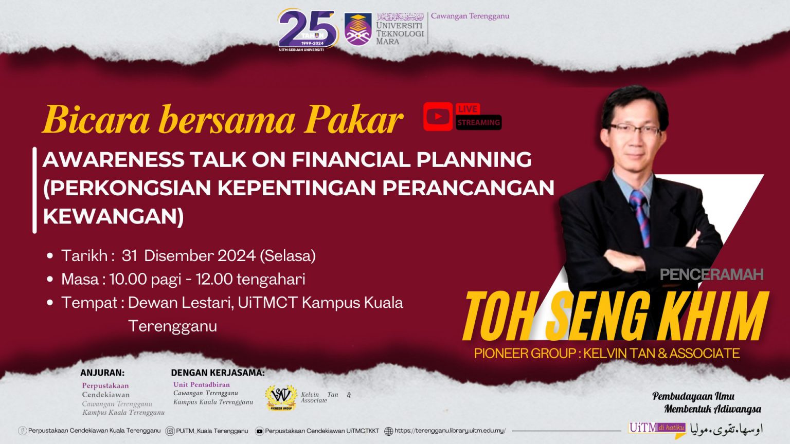 Bicara Bersama Pakar : Perkongsian Kepentingan Perancangan Kewangan ...