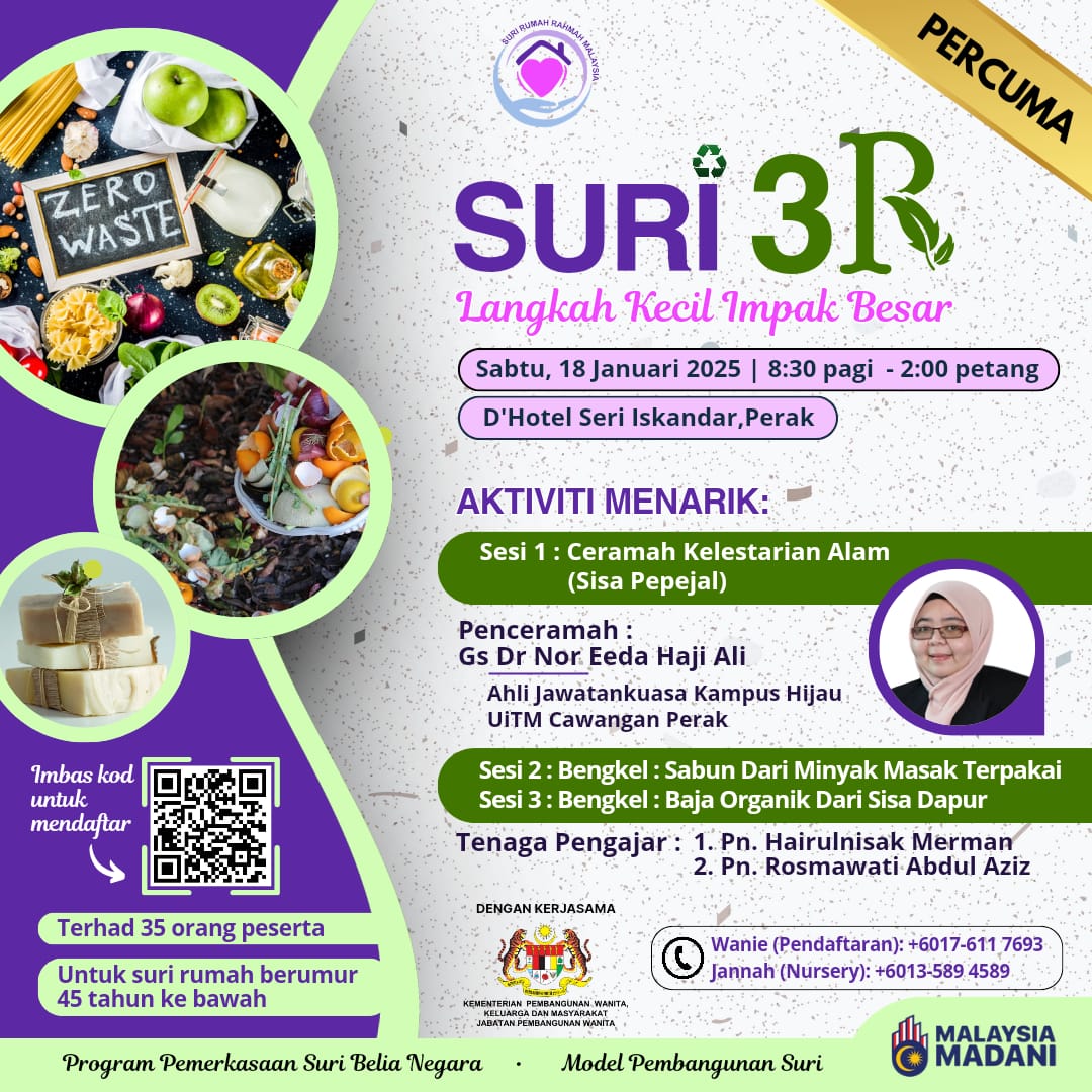 UiTM Seri Iskandar Anjur Program Kelestarian Alam, Suri 3R – UiTM NewsHub